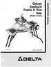 Delta 33-055 Deluxe Sawbuck Frame & Trim Saw Instruction Manual | eBay