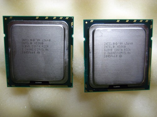 Intel Xeon L5640 Six Core 2.26GHz/12M/5.86 SLBV8 (Lot of 2) #TQ477 | eBay