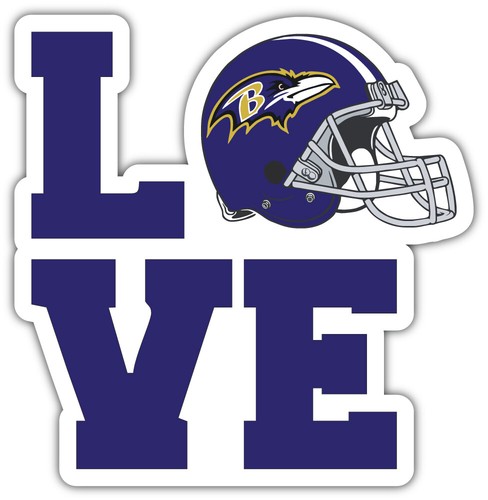 Baltimore Ravens NFL Love Sport Car Bumper Sticker Decal "SIZES" | eBay