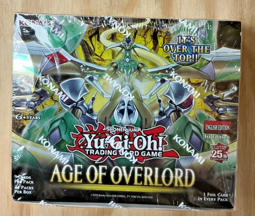 Konami Yu-Gi-Oh! TCG Age of Overlord Booster Box 1ST EDITION Sealed Box ...