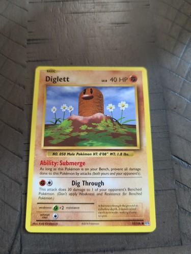 Pokémon TCG Diglett Base Set 47/102 Regular Unlimited Common | eBay