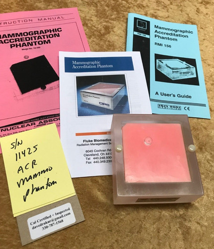 GAMMEX RMI 156 phantom 18-220 ACR QA mammography xray test tool Unfors ...