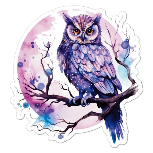 Horned Barn Owl, Vinyl Decal Sticker, Indoor Outdoor, 3 Sizes, #11037 ...