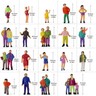 P100W 100pcs Model Trains 1:87 Painted Figures HO Scale Passengers ...