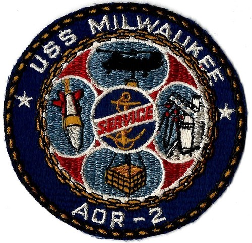 US NAVY REPLENSHMENT OILER AOR-2 USS MILWAUKEE MILITARY PATCH | eBay