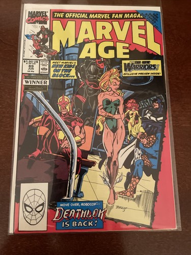 Marvel Age #89 Marvel Comis 1990 1st New Warriors & Deathlok Preview VF ...