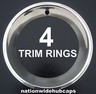 4 CHEVY GM 15" 15X8 RALLY WHEEL 3" DEEP TRIM RINGS BEAUTY RIM RING ...