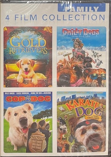 Family 4 Film Collection [DVD] Gold Retrievers/Chilly Dogs/Cop Dog ...
