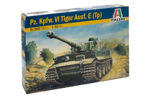 Pz. Kpfw. VI Tiger I Ausf E/h1 (tp) Tank 1:35 Plastic Model Kit ITALERI ...