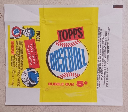 1960 Topps Baseball Wrapper- 5 cent version-REPRINT | eBay