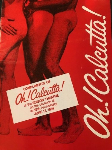 "OH! CALCUTTA!" 15th Anniversary 1984 Broadway Show Souvenir Program | eBay
