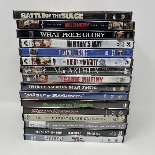 25 Movie Lot - Classic WAR Film Collection DVD Set Military World ...