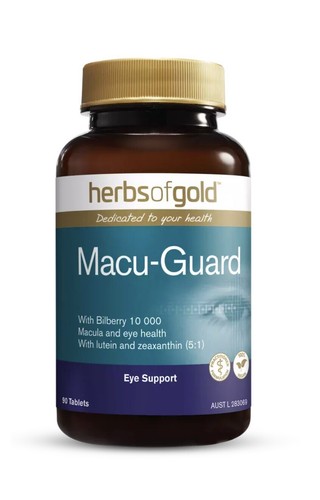 Herbs of Gold Macu-Guard 90 Tablets with Bilberry 10000 Lutein Eye ...