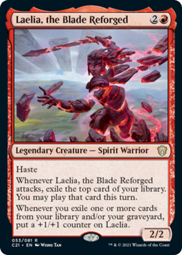 Laelia, the Blade Reforged Strixhaven Commander NM Red Rare MAGIC CARD ...