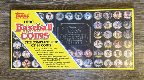 1990 Topps Baseball Coins Complete Set of 60 with Sealed Unopened ...