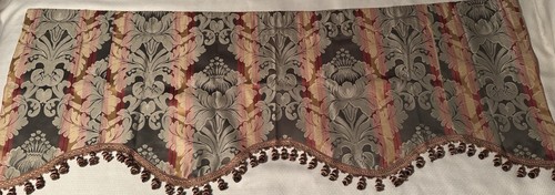 3 Elegant Jacquard Damask Valance with Tassel Trim – JCPenney Home ...