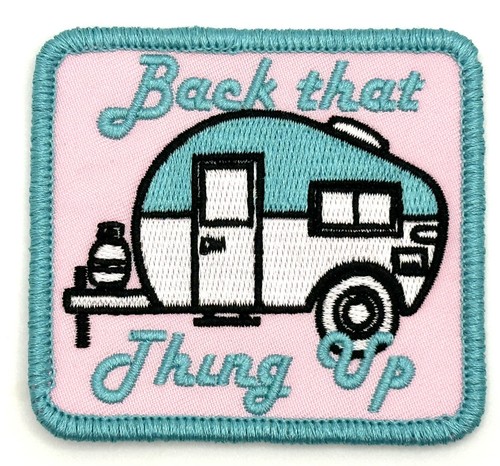 Back That Thing Up Women’s Funny Adult Humor Vintage Style Retro Patch ...