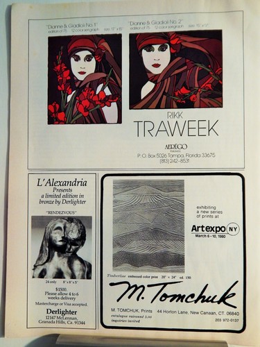 RIKK TRAWEEK ART PIECE VTG ORIG 1980 ADVERTISEMENT | eBay