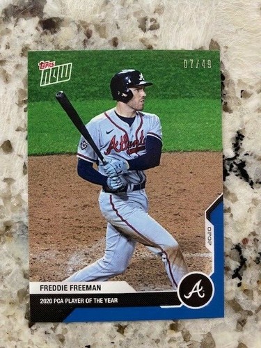 2020 TOPPS NOW BLUE PARALLEL PLAYERS CHOICE AWARDS CARD 07/49 FREDDIE ...