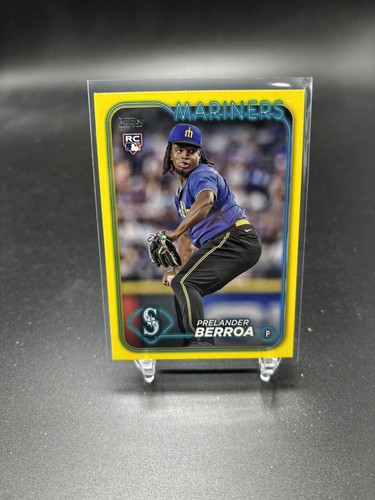 Prelander Berroa Rookie 2024 Topps Series 1 Seattle Mariners #36 YELLOW ...