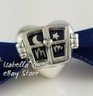 CATHEDRAL ROSE Authentic PANDORA Blue Enamel FLOWER Charm 791374ENMX ...