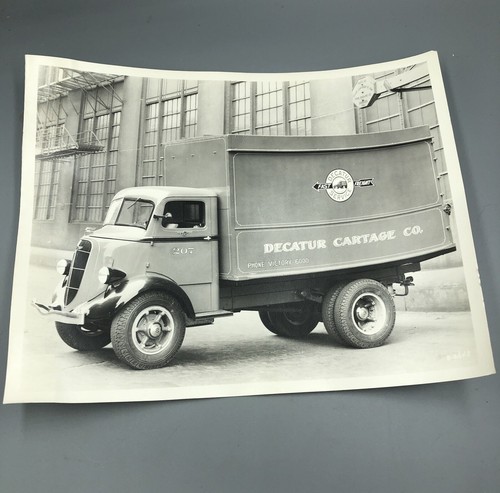 Vintage Decatur Cartage Co Freight Studebaker COE Truck Photo Chicago ...