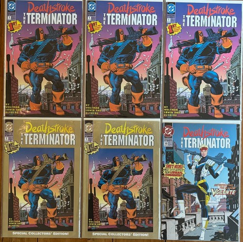 DEATHSTOKE THE TERMINATOR, DC COMICS, 1991-2, Lot #1, 10, QTY: 6 TOTAL ...