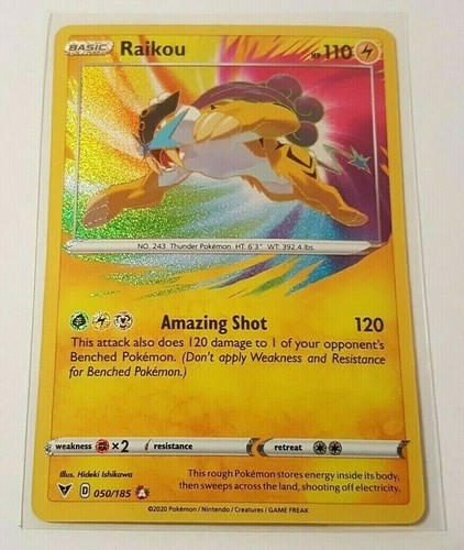 Raikou 050/185 Amazing Rare - Vivid Voltage Mint Pokemon | eBay