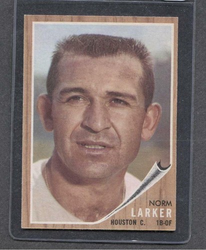 1962 Topps #23 Norm Larker (Colt 45's) Ex-Mt (Flat Rate Ship) | eBay