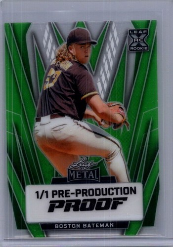Boston Bateman 2024 Leaf Baseball 1/1 Pre Production Proof | eBay