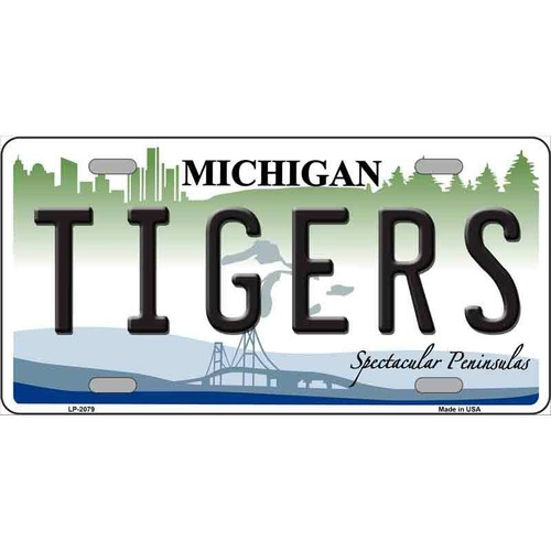 Tigers Michigan State Metal Novelty License Plate Tag LP-2079 | eBay
