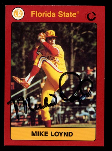 Mike Loynd #81 signed autograph 1991 Florida State Collegiate ...