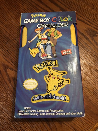 Pokémon Gameboy Color Carrying Case Pikachu Yellow Model PP07 Nintendo ...