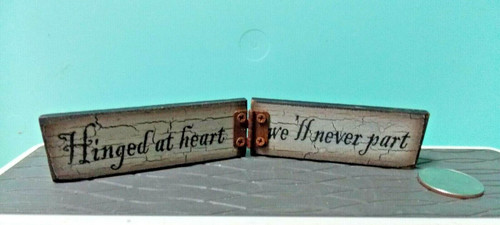 Hinged at heart-we'll never part plaque | eBay