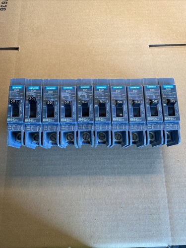 Lot Of 10 Siemens BQD BQD150 1 pole 50 amp 277v Circuit Breaker | eBay