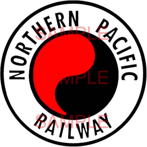 2 INCH NORTHERN PACIFIC RAILWAY DECALS SIZES UP TO 4 IN AVAILABLE | eBay