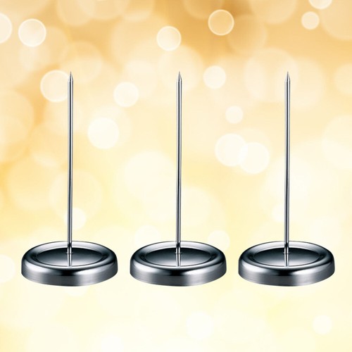 3 Pcs Office Bill Holder Receipt Needle Receipt Spike Restaurant Ticket ...