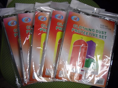 New ! 5 PK Clothing Dust Protective Set Size: 60 X 137 cm G49 | eBay