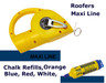 Roofers ROAD MAXI LINE 30m Roof Marker Winder Marking Reel + 2 BLUE ...
