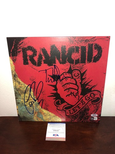 Tim Armstrong Lars Frederiksen Rancid Let's Go Signed Vinyl Record LP ...