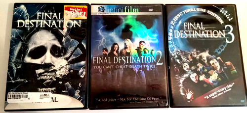 FINAL DESTINATION 1, 2, 3 DVD THREE MOVIES IN THREE CASES | eBay