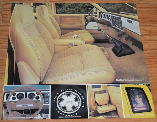 1983 GMC S15 / GYPSY INTERIOR ORIGINAL DEALER ADVERTISEMENT AD 83 ...