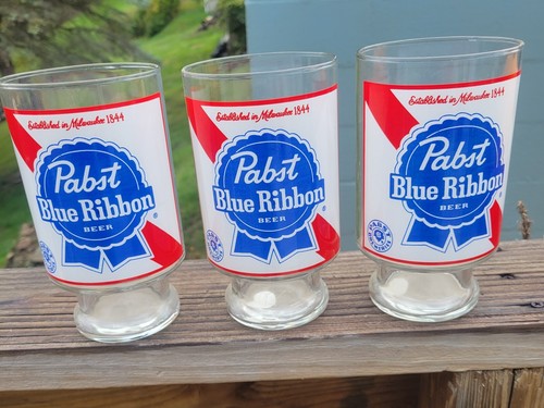 Pabst Blue Ribbon 32oz Beer Glasses | eBay