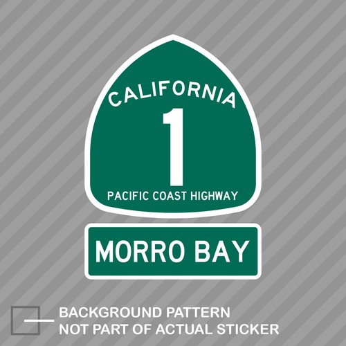 PCH 1 Morro Bay Sign Sticker Decal Vinyl pch1 pacific coast highway ...