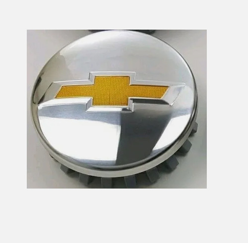 1 Chevy CENTER HUB CAPS POLISHED Tahoe Suburban Silverado 2014-2017 3. ...