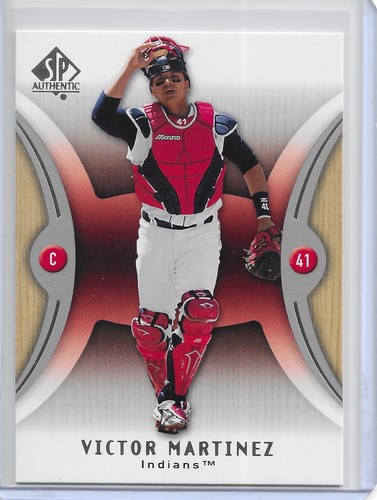 2007 SP Authentic Baseball Victor Martinez Card # 64 Cleveland ...
