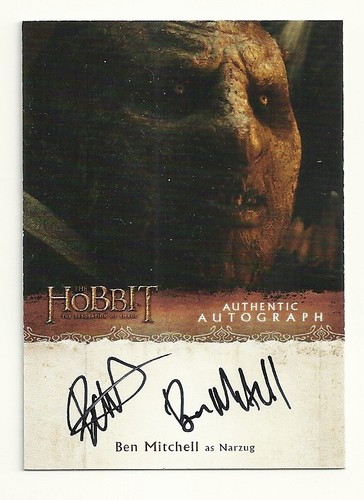 2015 The Hobbit The Desolation of Smaug Autograph Ben Mitchell as ...