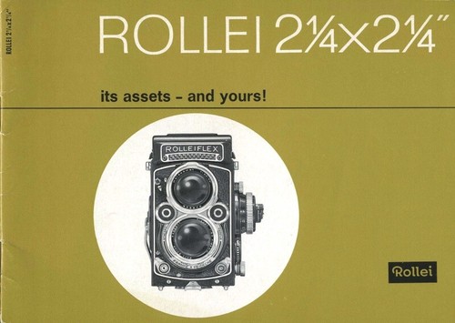 Rollei Rolleiflex 2-1/4x2-1/4 Color Brochure 1963 Original | eBay
