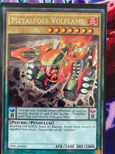 Yugioh Metalfoes Volflame TDIL-EN024 Rare 1st Edition NM x3 Play Set | eBay
