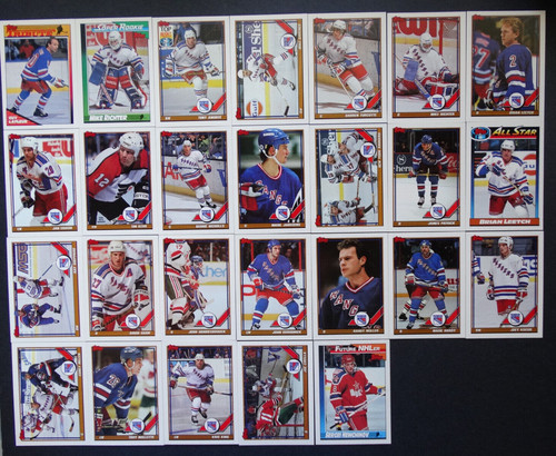 1991-92 Topps New York Rangers Team Set of 26 Hockey Cards | eBay